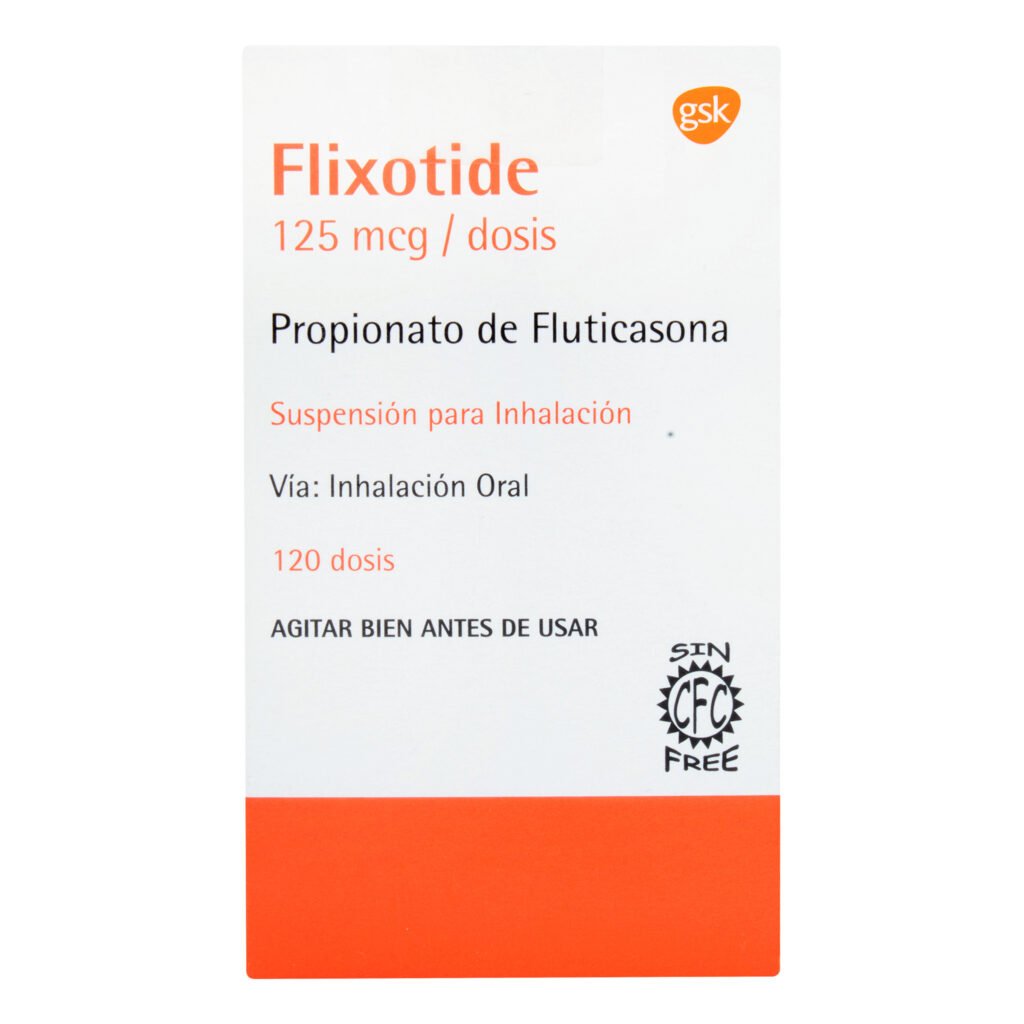 FLIXOTIDE 125 MCG – INHALADOR BUCAL FCO X 120 DOSIS – Farmajunior