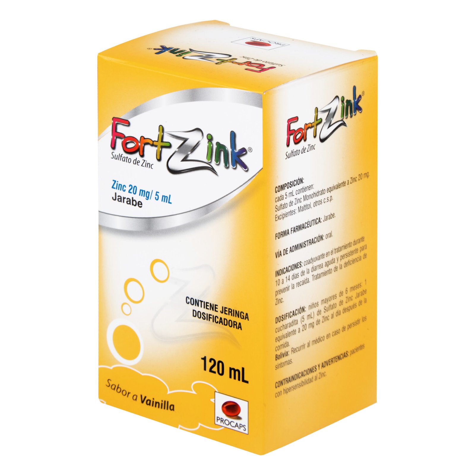 FORTZINK 20MG/5ML – JARABE FCO X 120 ML – Farmajunior