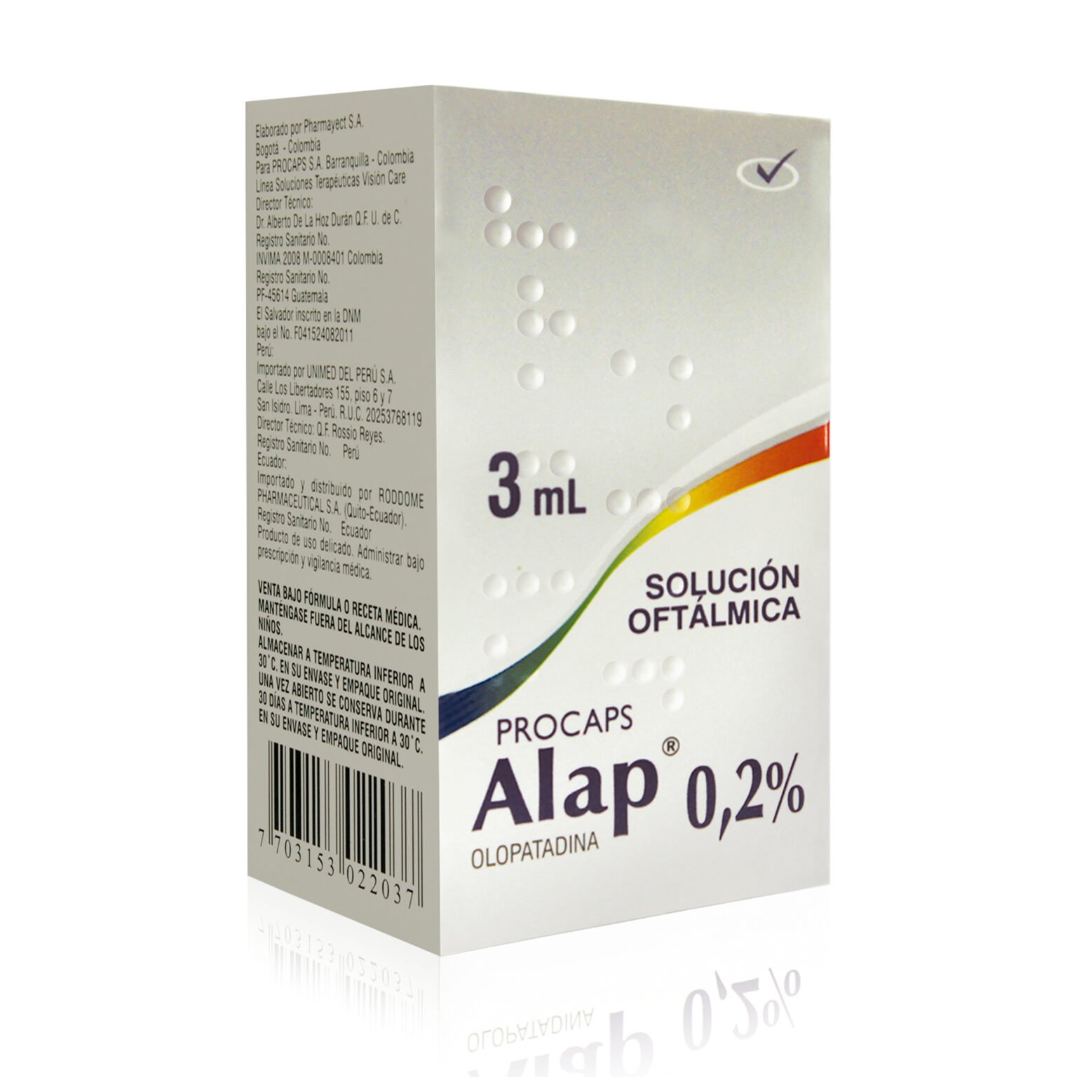 ALAP 0.2% 3ML GOTAS OFTAL – OLOPATADINA FCO X 3ML – Farmajunior