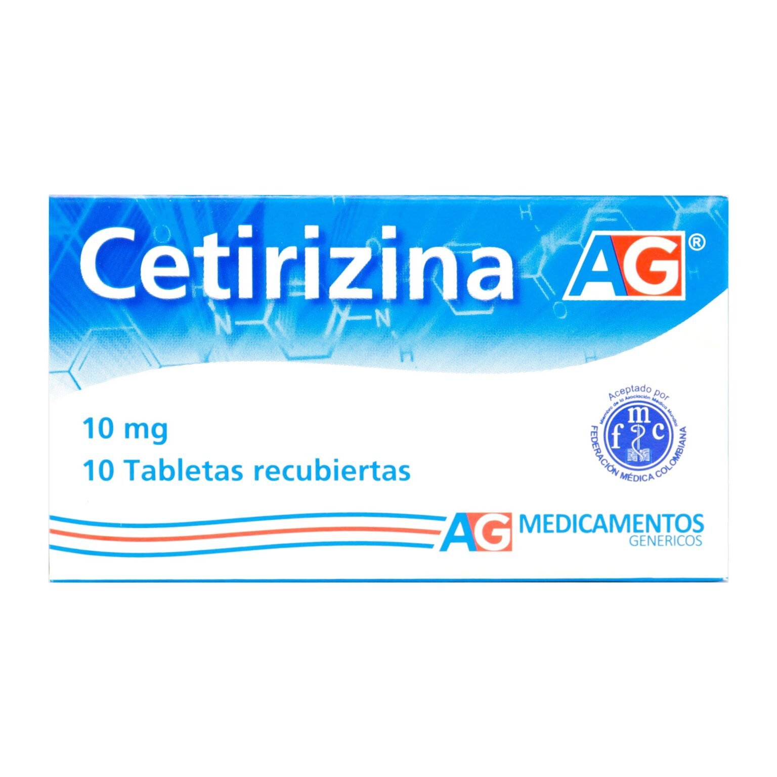 CETIRIZINA 10 MG TAB CAJA X 10 UNI – Farmajunior