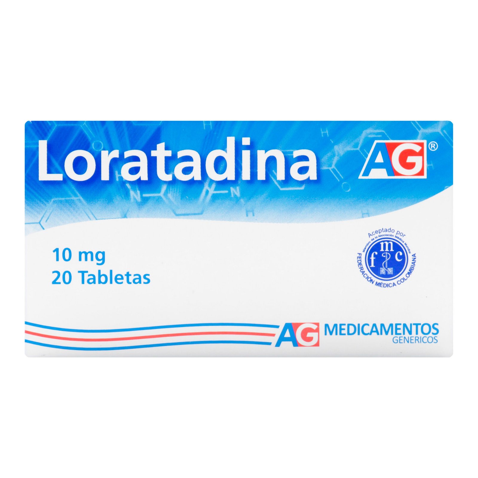 LORATADINA 10 MG TABLETAS CAJA X 20 UNI – Farmajunior