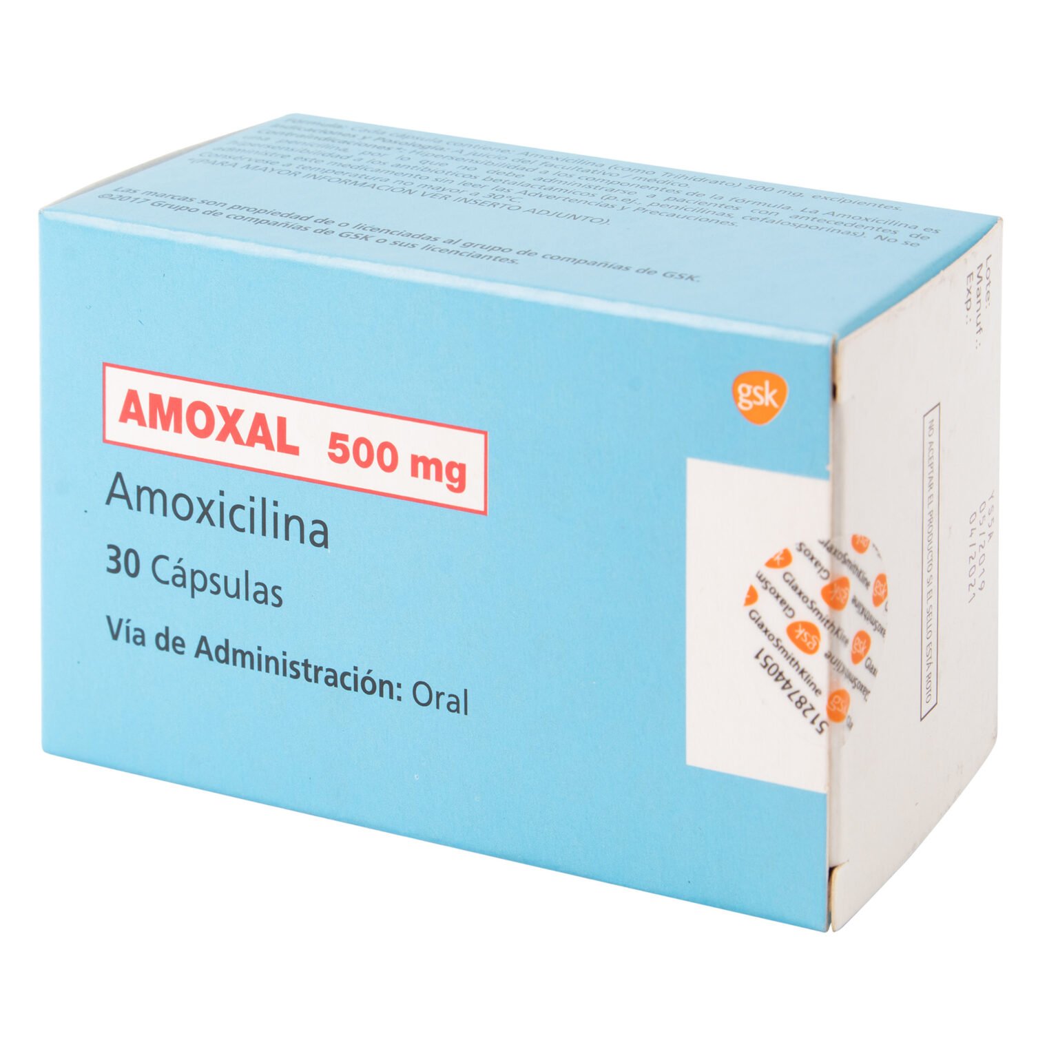 AMOXAL 500 MG CAPSULA * – AMOXICILINA BLIST X 10 – Farmajunior