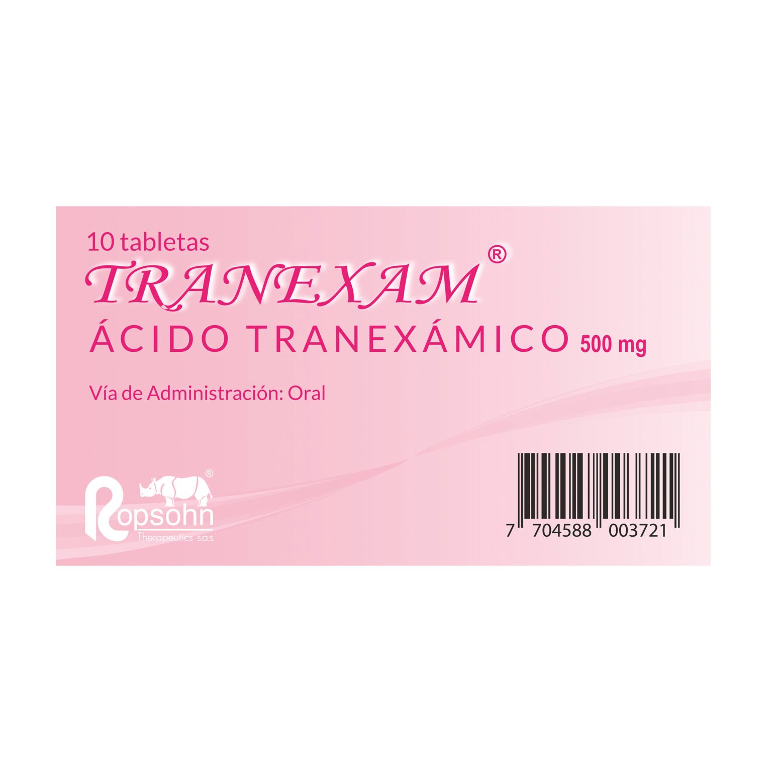 TRANEXAM 500 MG CAJA X 10 TBS – Farmajunior
