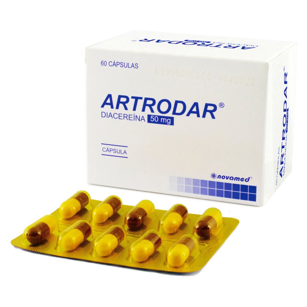 ARTRODAR 50MG – DIACEREINA CAJA X 60 CAPS – Farmajunior